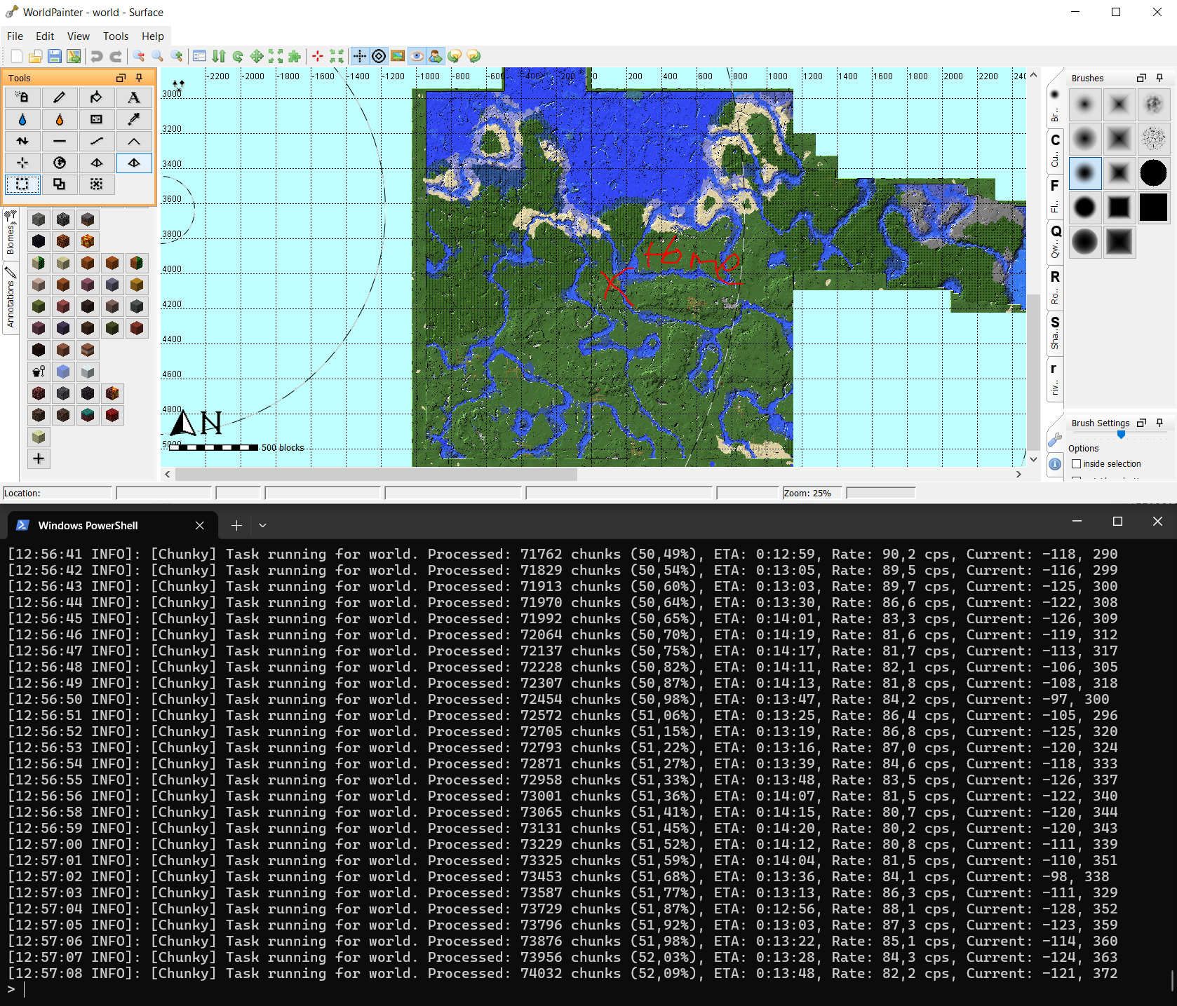 Editing an imported world - Worldpainter Blog