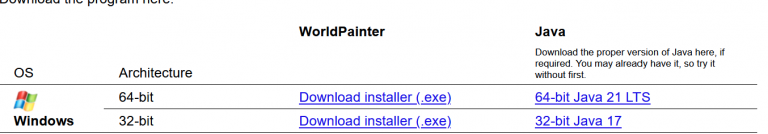 Java 21 and Worldpainter install - Worldpainter Blog
